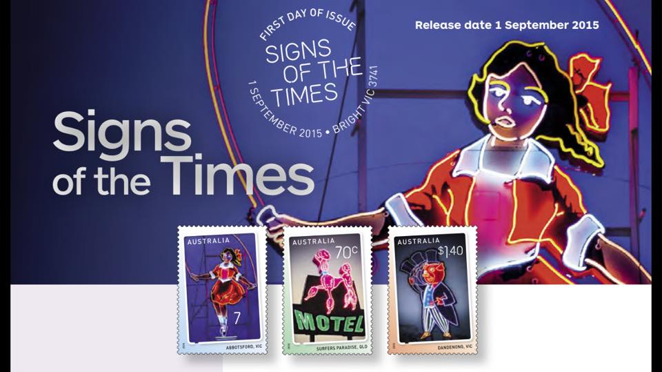 Australia Releases Collectible Neon Sign Postage Stamps – Fire House ...