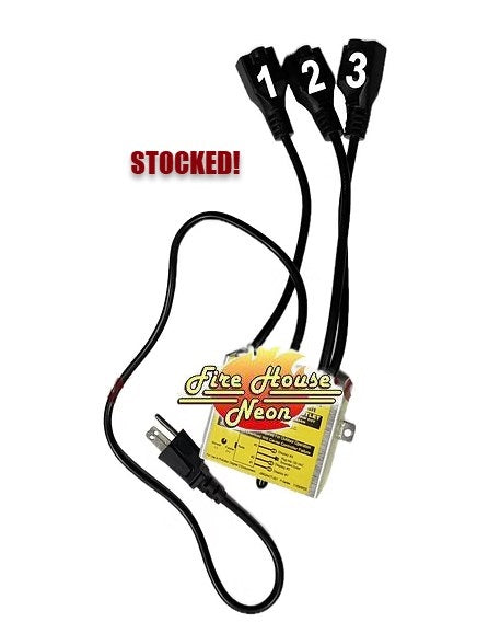 Plug-in Neon Flasher 3-Point - "1 on / 2 off" – Fire House Neon Signs