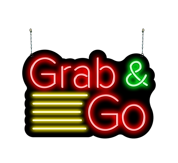 Grab & Go Neon Sign – Fire House Neon Signs