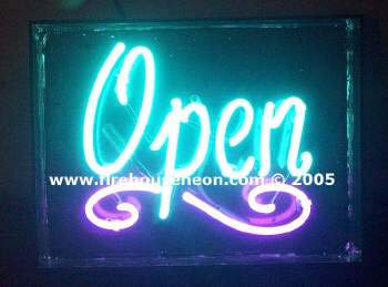 Neon Open Sign - Small – Fire House Neon Signs
