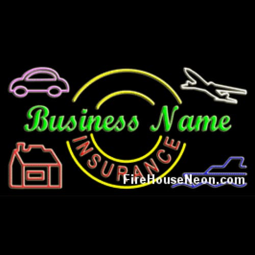 Fire House Neon Signs - Custom Neon Insurance Sign